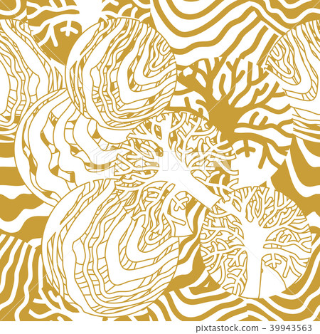 Bionic style vector seamless pattern. - Stock Illustration [39943563 ...