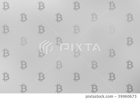bitcoin cryptocurrency grey background - Stock Illustration [39960673 ...