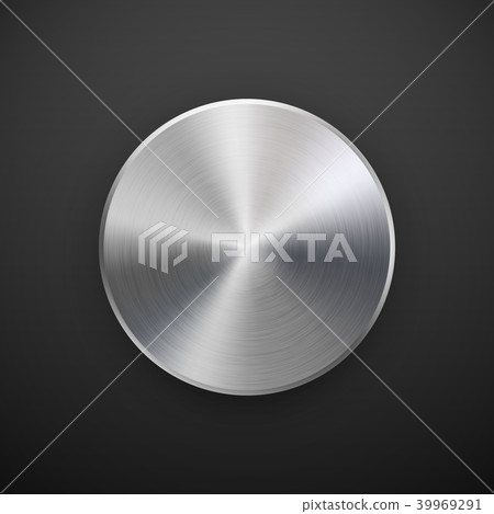 Metal Circle Badge - Stock Illustration [39969291] - PIXTA