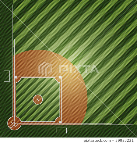 Embroidered patch work texture of Baseball field - Stock Illustration ...