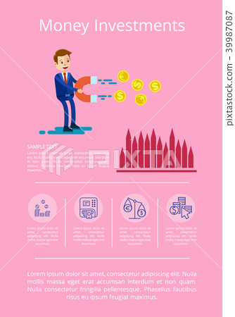 Money Investment Visualization Vector Illustration - Stock Illustration ...