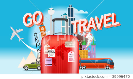 Vacation travelling concept. Go travel - Stock Illustration [39996470 ...