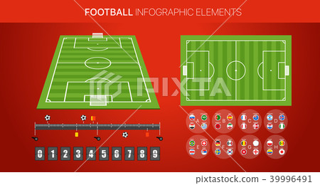 Football infographic elements. Soccer - Stock Illustration [39996491 ...