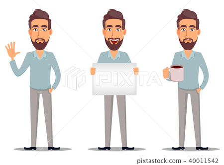 Business man in casual clothes-插圖素材 [40011542] - PIXTA圖庫