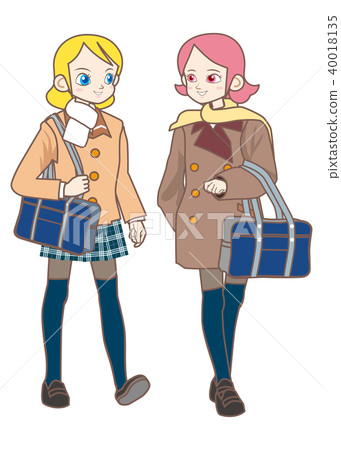 Women coming home - Stock Illustration [40018135] - PIXTA