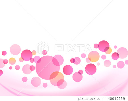 Wave polka dot graphic design pink background - Stock Illustration ...