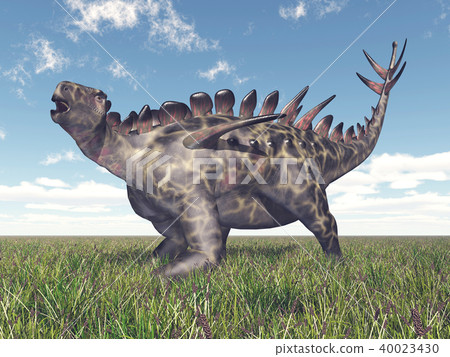 Dinosaur Huayangosaurus - Stock Illustration [40023430] - PIXTA