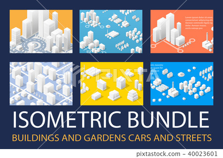 Isometric 3D set for design - Stock Illustration [40023601] - PIXTA