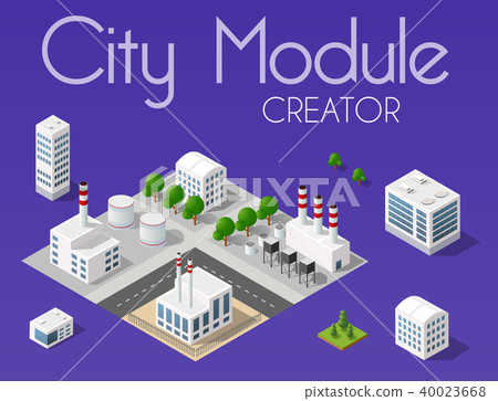 City module creator-插圖素材 [40023668] - PIXTA圖庫