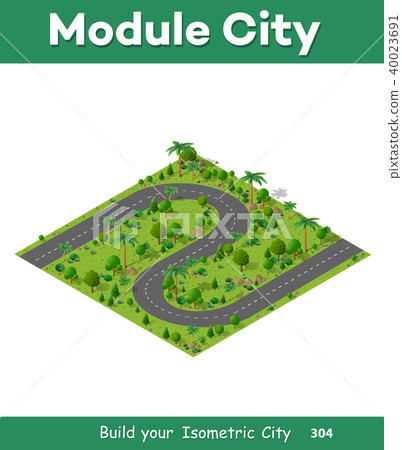Isometric natural forest - Stock Illustration [40023691] - PIXTA