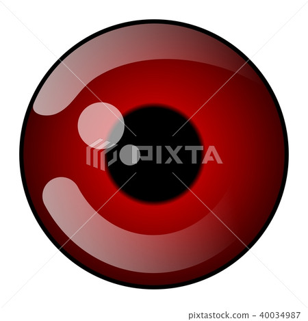 Abstract red eyes reflection icon. - Stock Illustration [40034987] - PIXTA