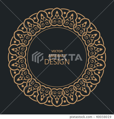 Circular arabic pattern - Stock Illustration [40038019] - PIXTA