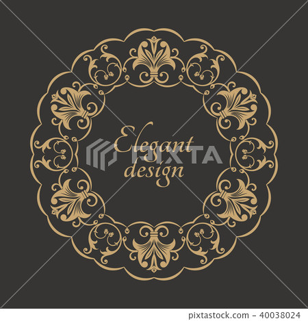 Circular arabic pattern - Stock Illustration [40038024] - PIXTA