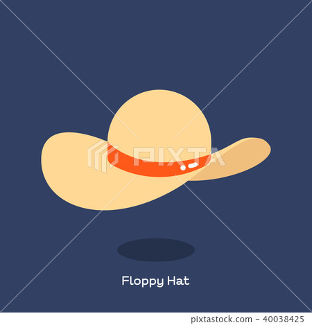FLOPPY HAT-插圖素材 [40038425] - PIXTA圖庫