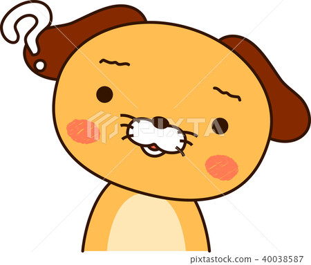 Dog cute expression doubt - Stock Illustration [40038587] - PIXTA