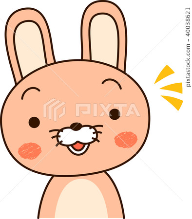 Rabbit cute illustration facial expression - Stock Illustration ...