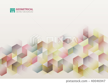Abstract of geometric pentagon colorful pattern - Stock Illustration ...