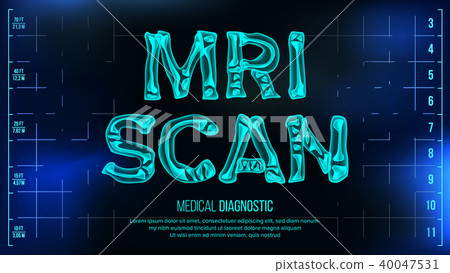 MRI Scan Banner Vector. Medical Background.... - Stock Illustration ...