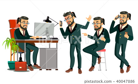 Boss CEO Character Vector. IT Startup Business... - Stock Illustration ...