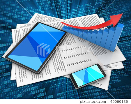 3d tablet computer - Stock Illustration [40060186] - PIXTA