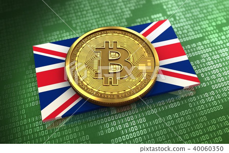 3d bitcoin UK flag - Stock Illustration [40060350] - PIXTA