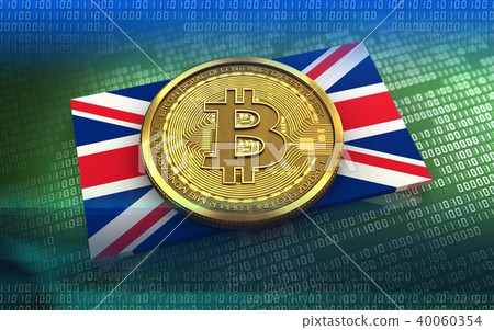 3d bitcoin UK flag - Stock Illustration [40060354] - PIXTA