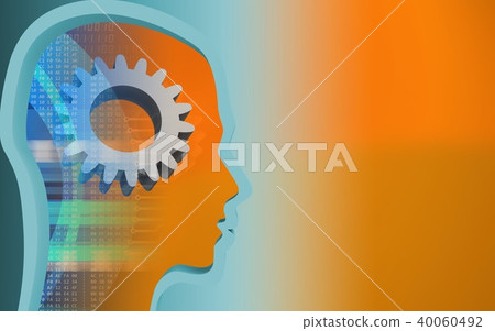 3d head profile - Stock Illustration [40060492] - PIXTA
