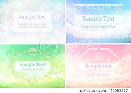 Girly gradient background and frame material - Stock Illustration ...