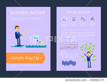 Business Income Simple Way Up Vector Illustration - Stock Illustration ...