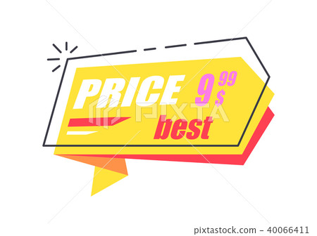 Best Price 9.99 Arrow Sticker Discounts Pointer - Stock Illustration ...