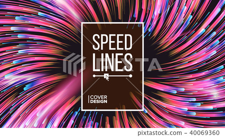 Abstract Speed Lines Vector. Dynamic Effect.... - Stock Illustration ...