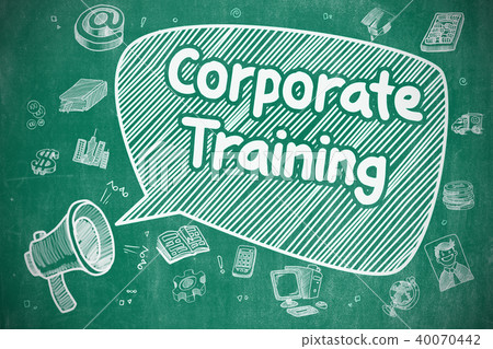 Corporate Training - Doodle Illustration on... - Stock Illustration ...