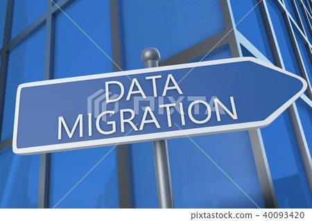 Data Migration - Stock Illustration [40093420] - PIXTA