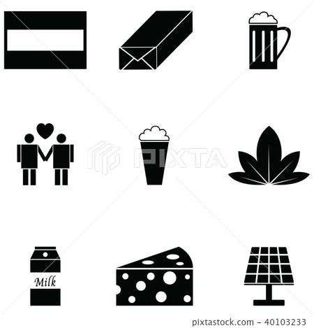 netherlands icon set-插圖素材 [40103233] - PIXTA圖庫