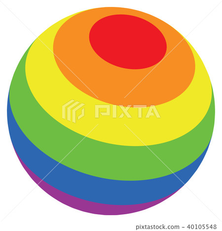 LGBT Color Stripes Sphere - Stock Illustration [40105548] - PIXTA