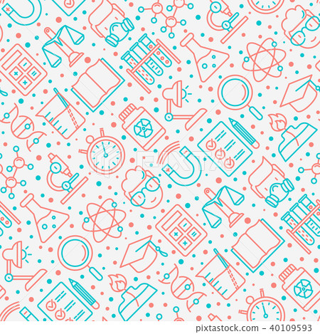 Science and laboratory seamless pattern - Stock Illustration [40109593 ...