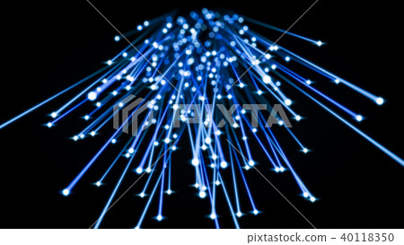 fiber optic cables. 3d illustration - Stock Illustration [40118350] - PIXTA