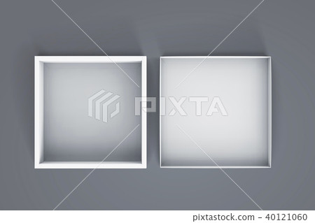 Blank open white box - Stock Illustration [40121060] - PIXTA