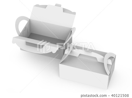 White box with handle - Stock Illustration [40121508] - PIXTA