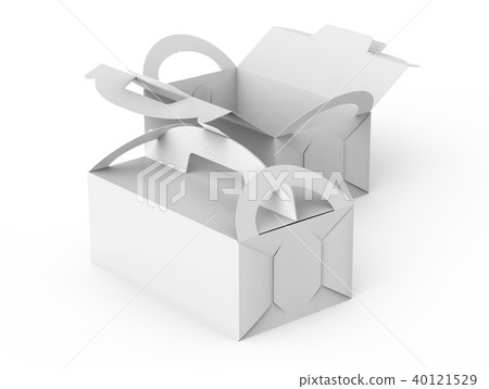 White box with handle - Stock Illustration [40121529] - PIXTA