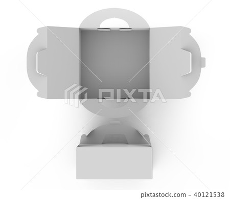 White box with handle - Stock Illustration [40121538] - PIXTA