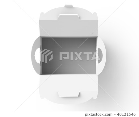 White box with handle - Stock Illustration [40121546] - PIXTA