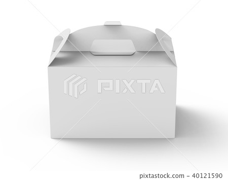 White box with handle - Stock Illustration [40121590] - PIXTA