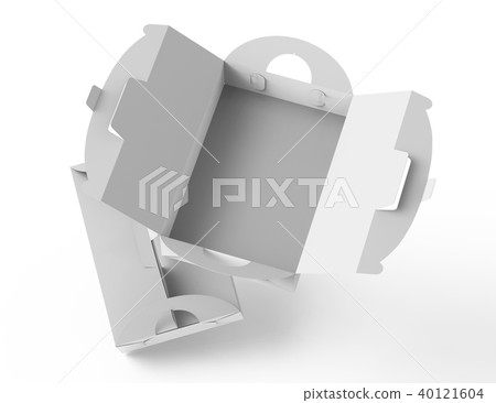 White box with handle - Stock Illustration [40121604] - PIXTA