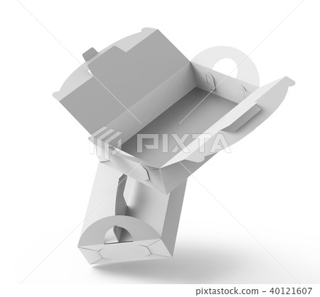 White box with handle - Stock Illustration [40121607] - PIXTA