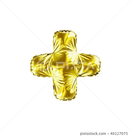 Gold color plus signs math symbols made of... - Stock Illustration ...