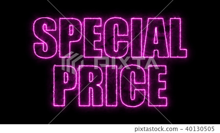 Letters of Special price text on black, 3d... - Stock Illustration ...