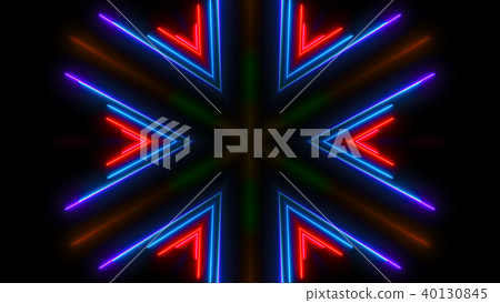 Colorful neon light. Abstract digital backdrop - Stock Illustration ...