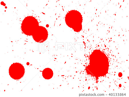 Splash red paint splash - Stock Illustration [40133864] - PIXTA