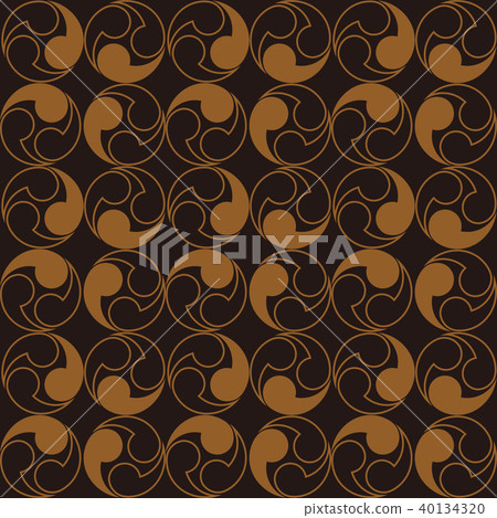 Japanese traditional retro seamless background - Stock Illustration ...